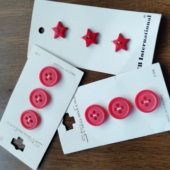 Streamline | Office | 9 Red Buttons | Poshmark
